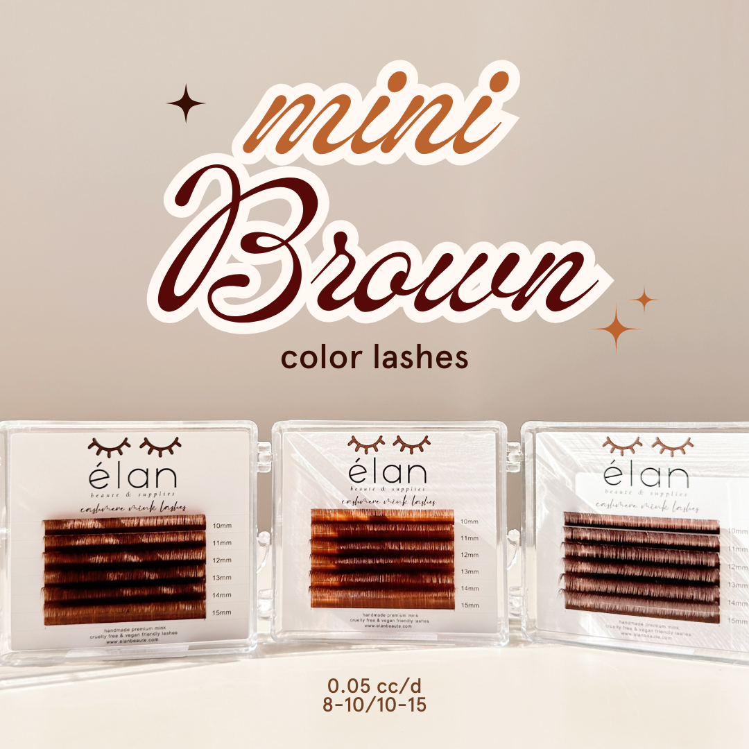 MINI BROWN color lashes – elan beaute texas storefront